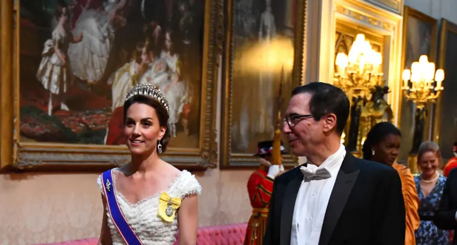 Kate Middleton Dazzles In White At State Dinner - Fame10